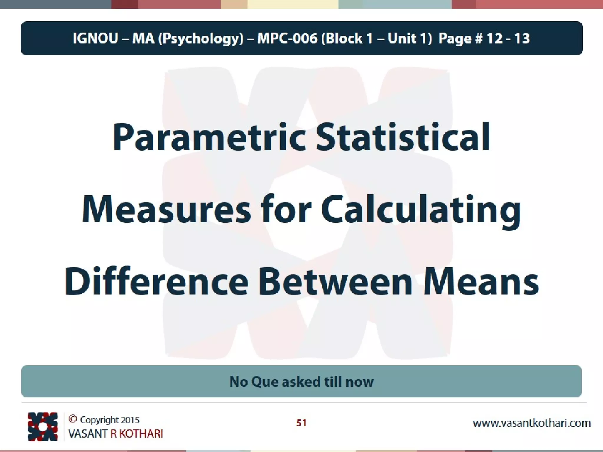 01 parametric and non parametric statistics | PPT