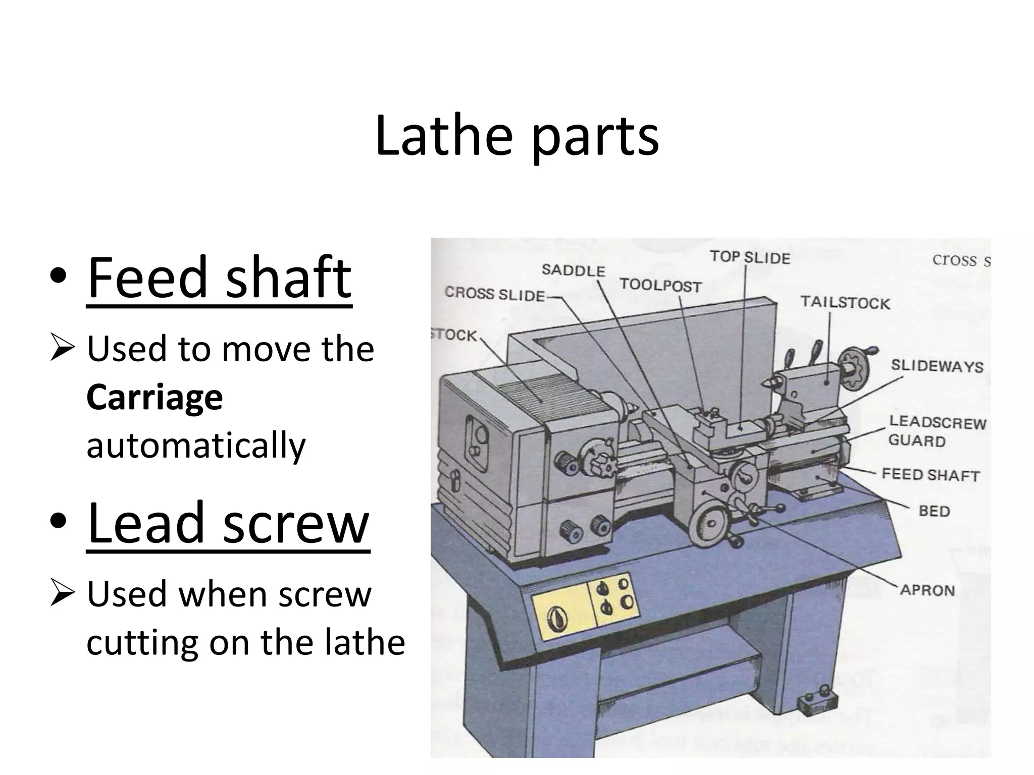 01 part1 02 parts of a lathe | PPTX