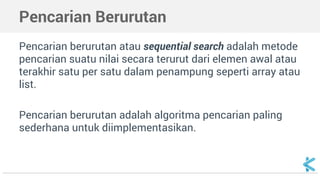Algoritma dan Struktur Data - Sequential Search | PDF