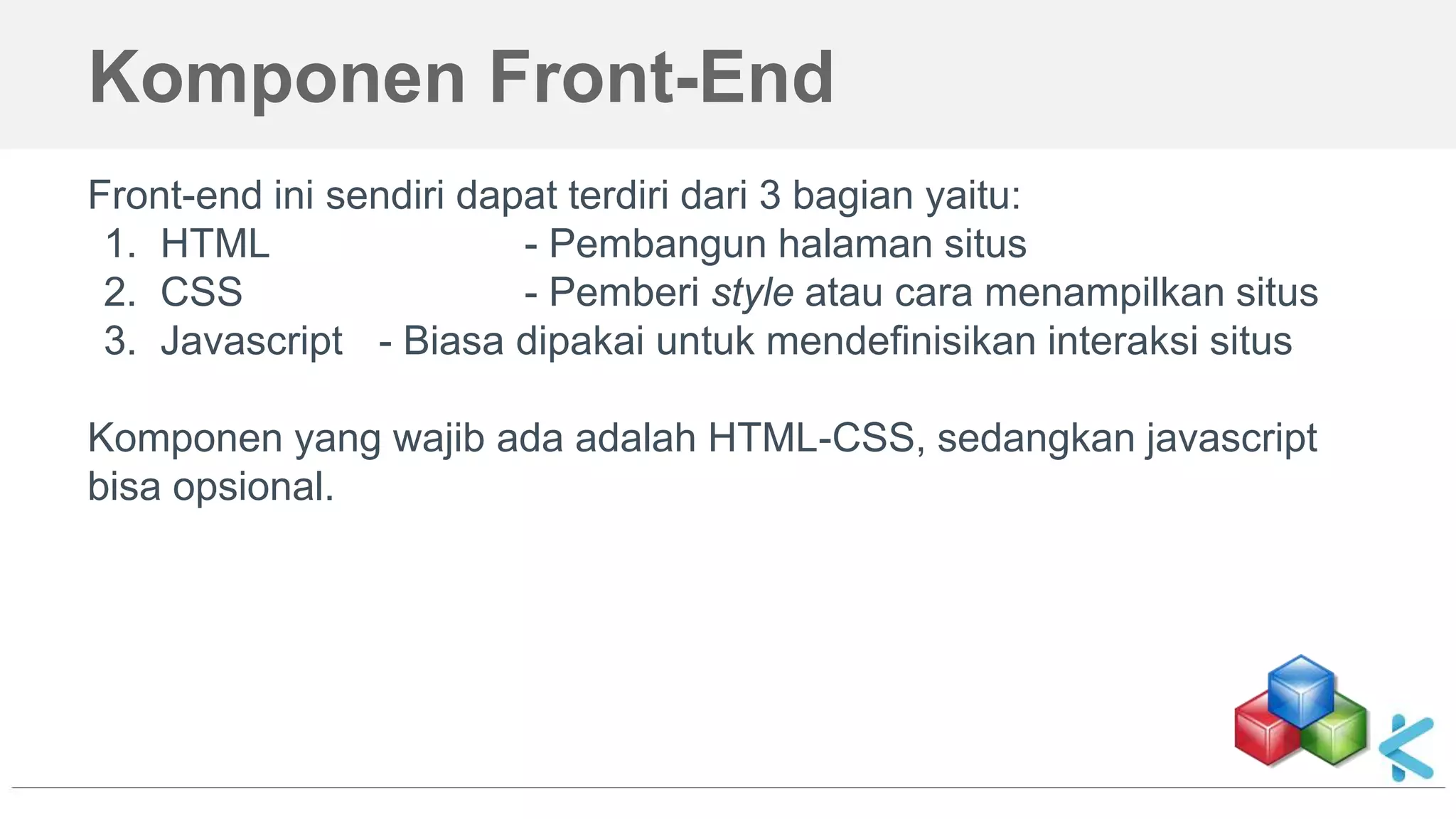 Eksperimen CSS - 01 Pendahuluan | PPT