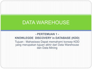 01 pengantar kdd | PPTX