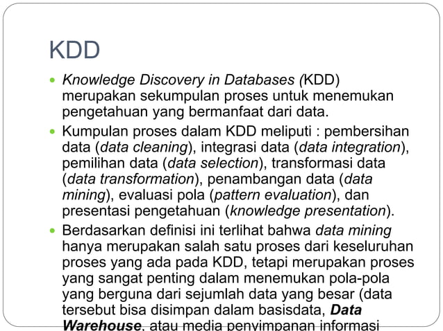 01 pengantar kdd | PPTX