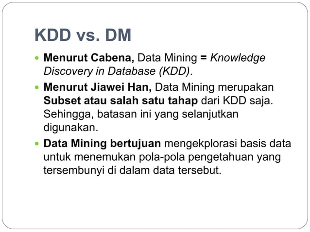 01 pengantar kdd | PPTX