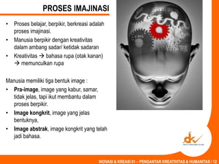 01 pengantar kreativitas & humanitas | PDF