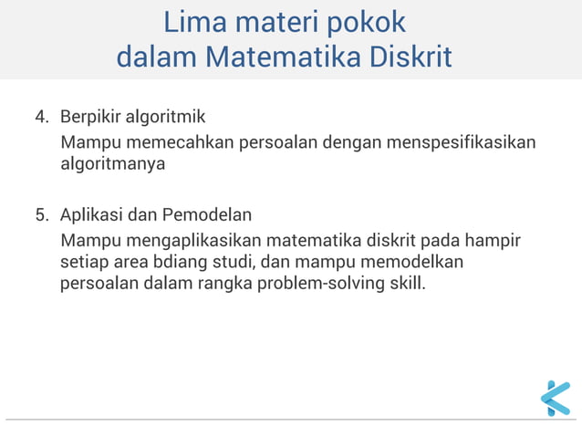Matematika Diskrit - 01 pengantar matematika diskrit | PDF