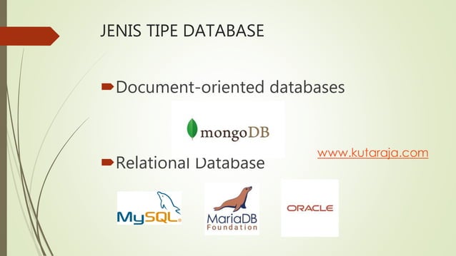 Pengantar webdatabase Basis Data ( SEJARAH DATABASE) | PPTX