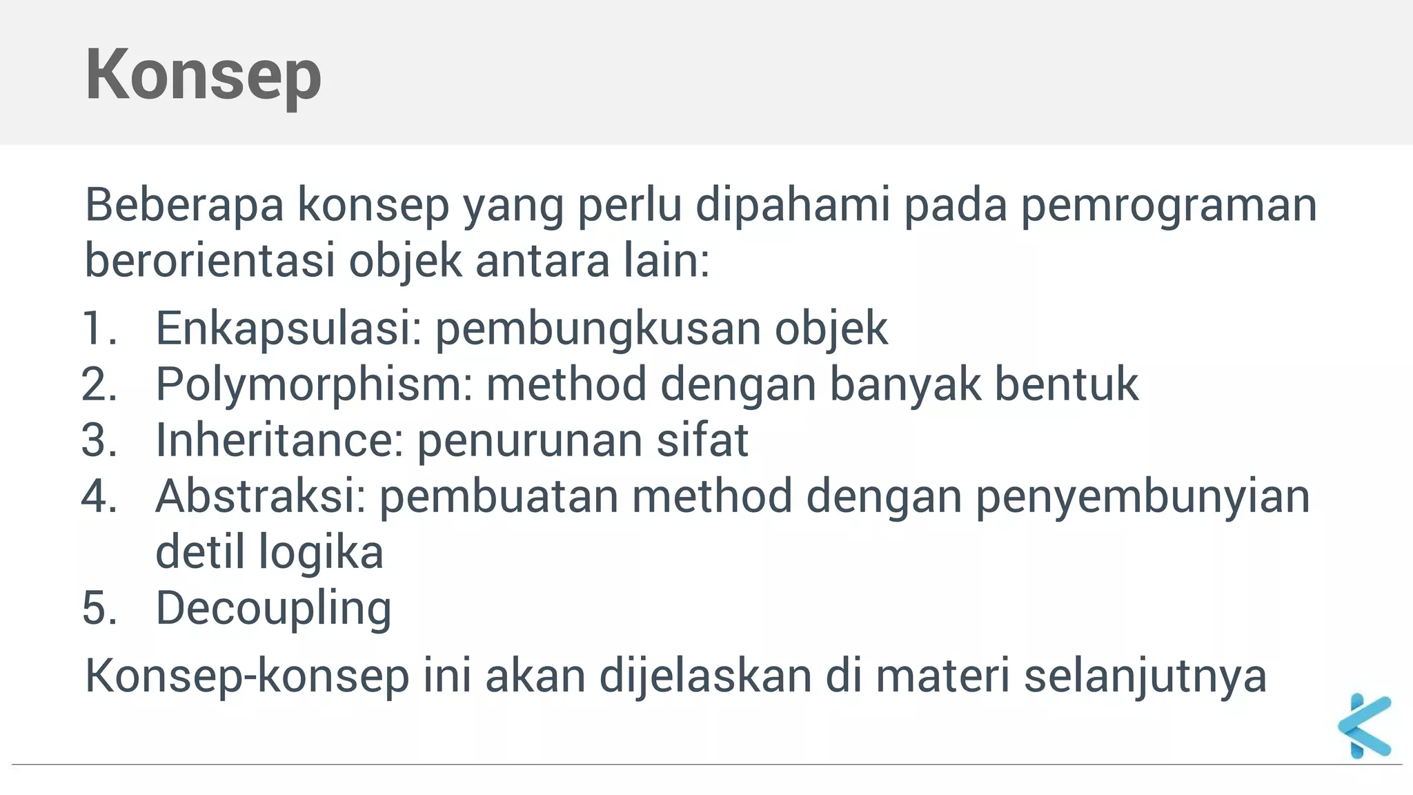 OOP - pengenalan oop | PDF