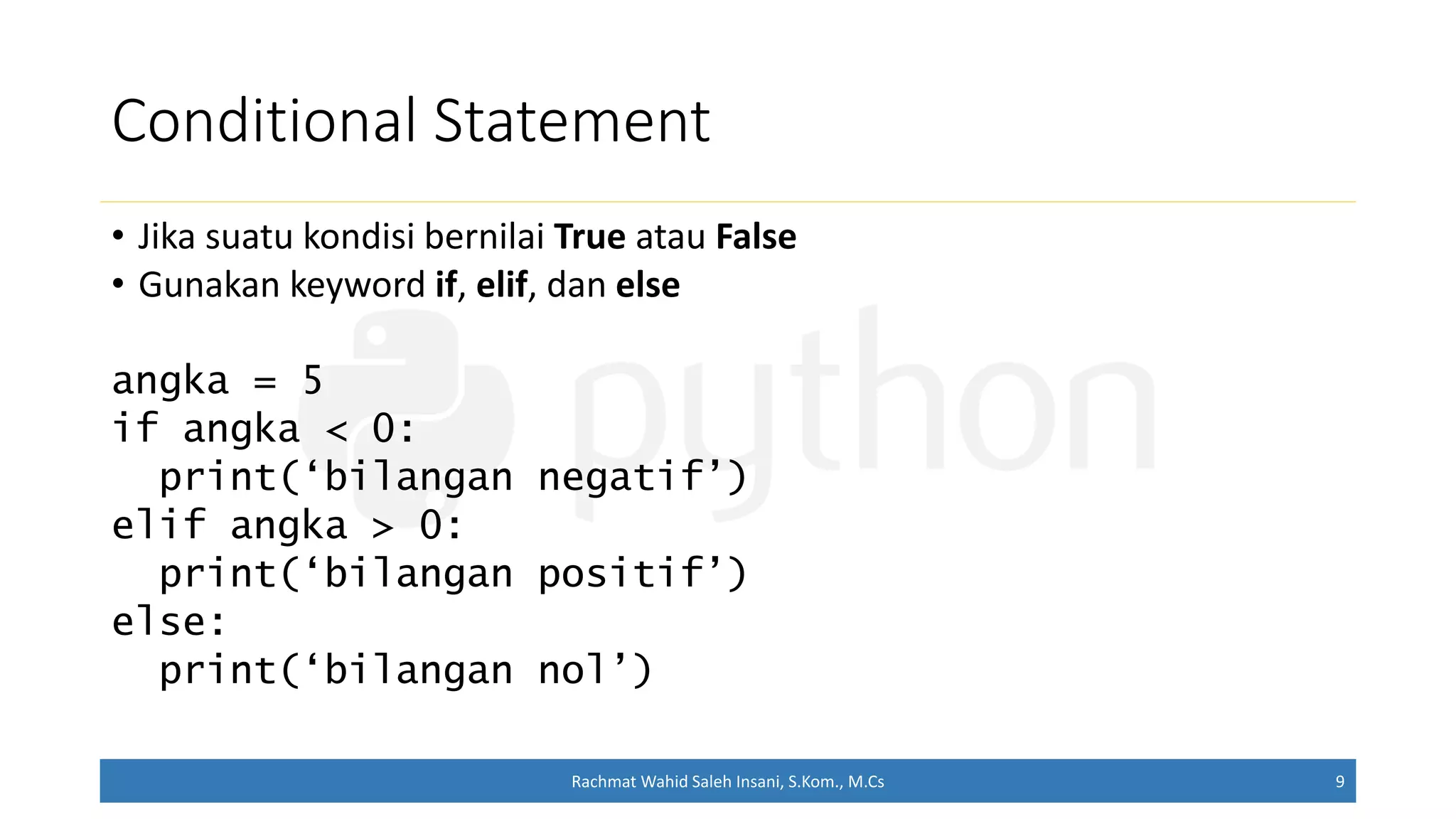 #1 PENGENALAN PYTHON | PPTX