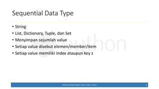 #1 PENGENALAN PYTHON | PPTX