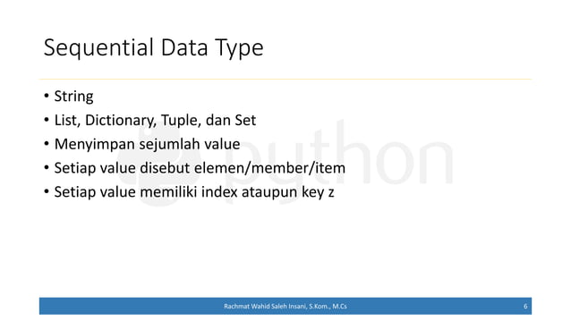 #1 PENGENALAN PYTHON | PPTX