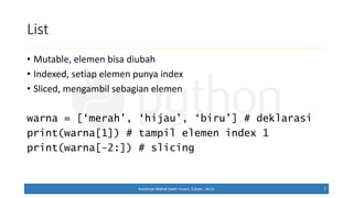 #1 PENGENALAN PYTHON | PPTX