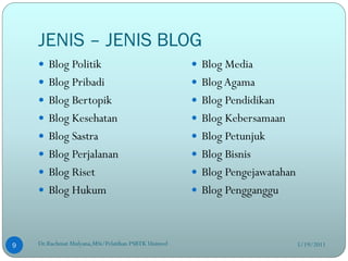 01 pengertian blog | PDF