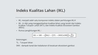 Penghitungan Indeks Kualitas Tutupan Lahan | PDF
