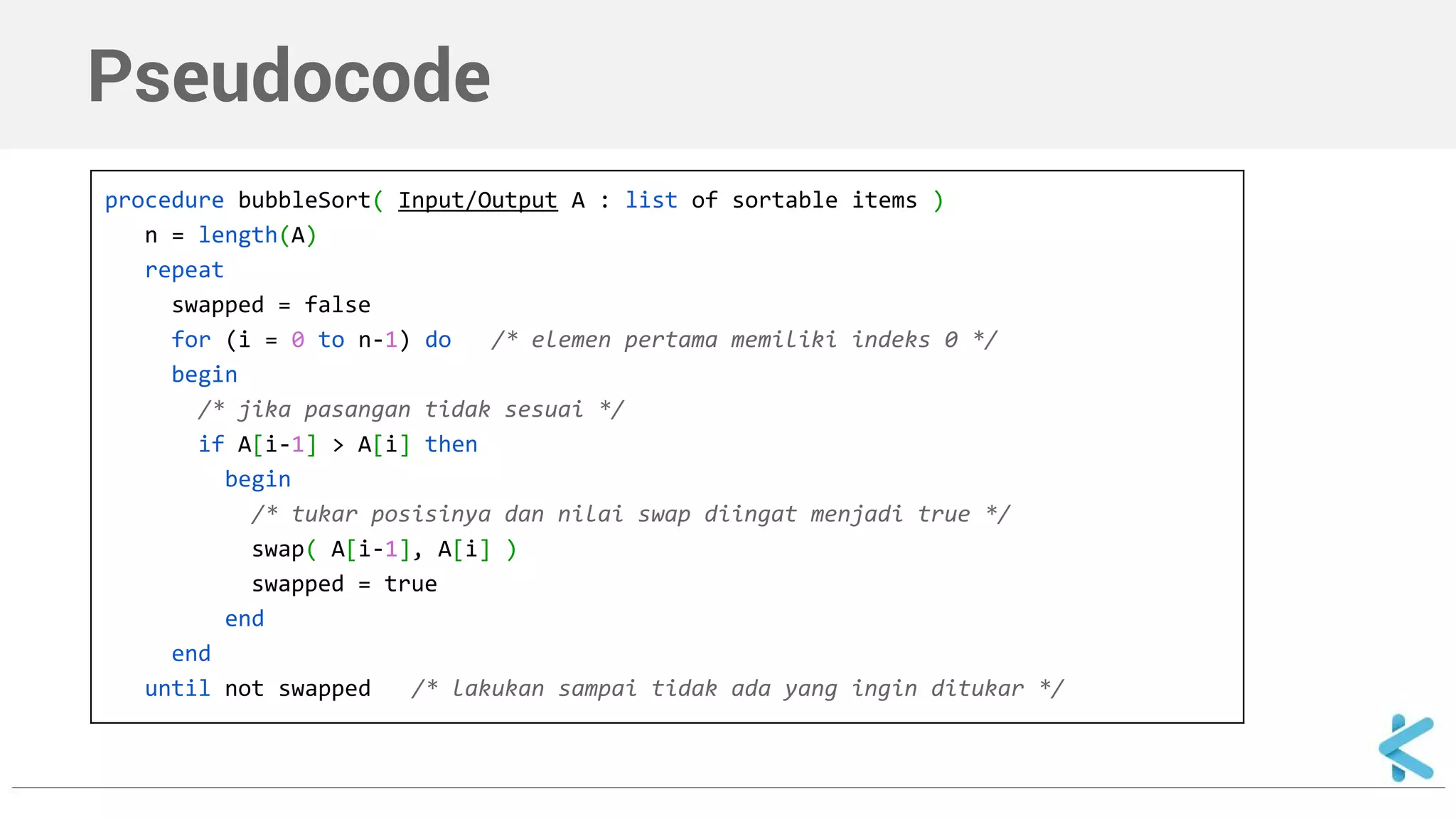 Algoritma dan Struktur Data - Bubble Sort | PDF