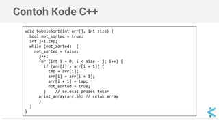 Algoritma dan Struktur Data - Bubble Sort | PDF