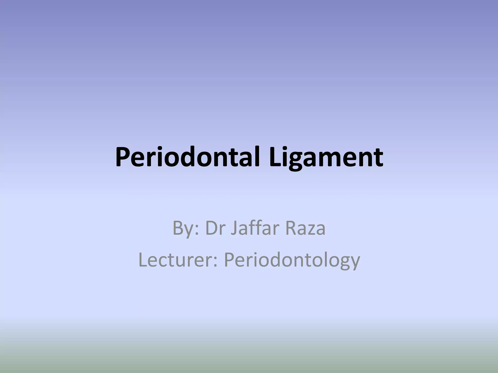 periodontal ligament | PDF