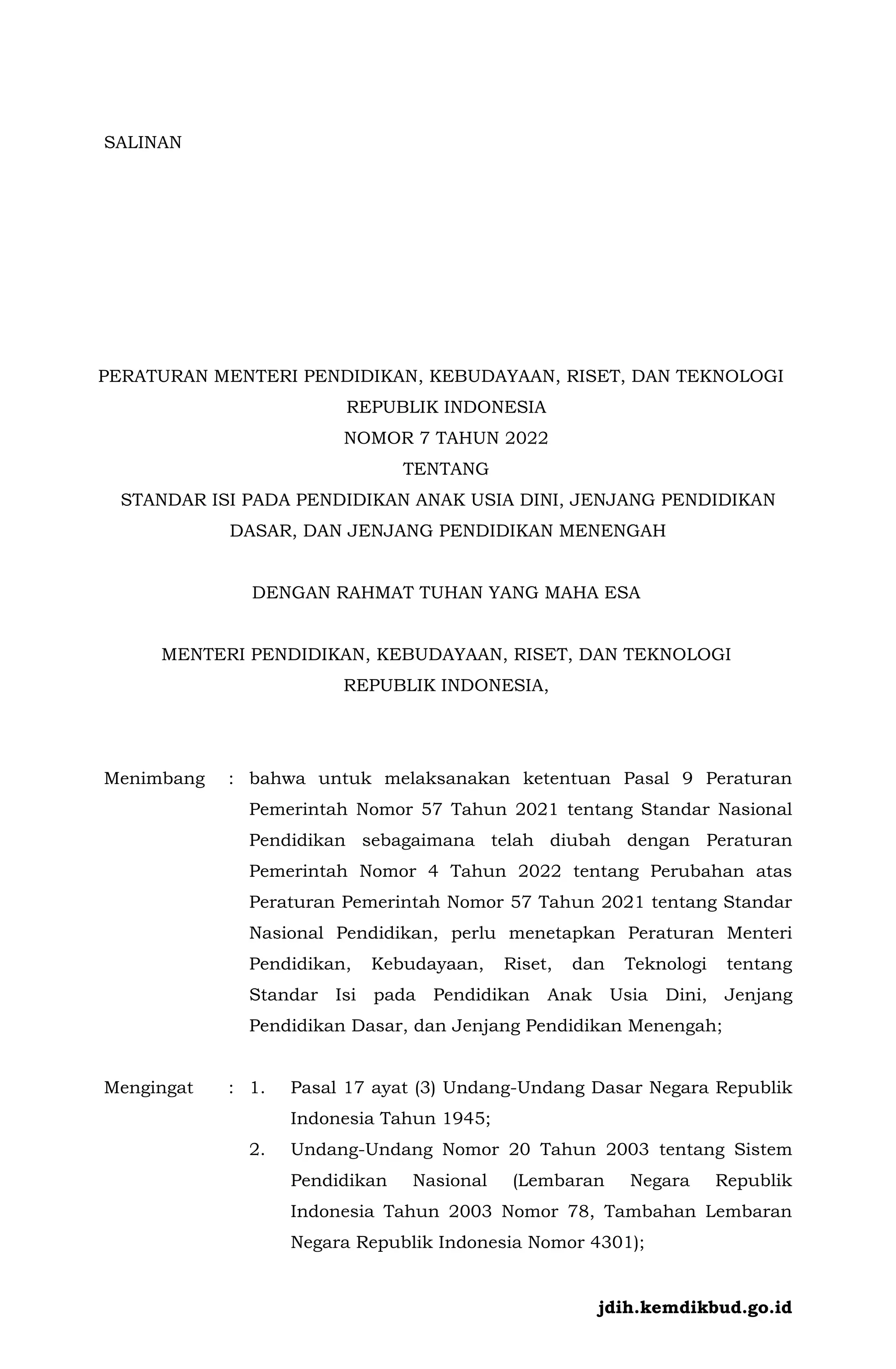 01 Permendikbudristek no 7 th 2022_standar isi pendidikan.pdf