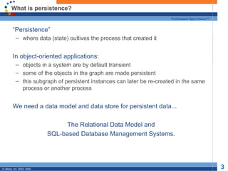 01 persistence and domain modeling | PPT | Databases | Computer Software and Applications