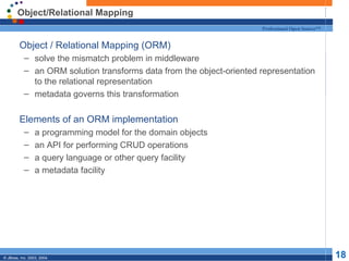 01 Persistence And Orm | PPT