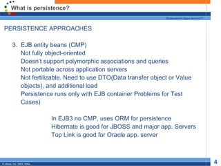 01 Persistence And Orm | PPT