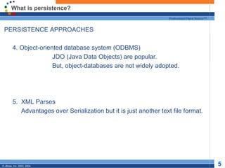 01 Persistence And Orm | PPT