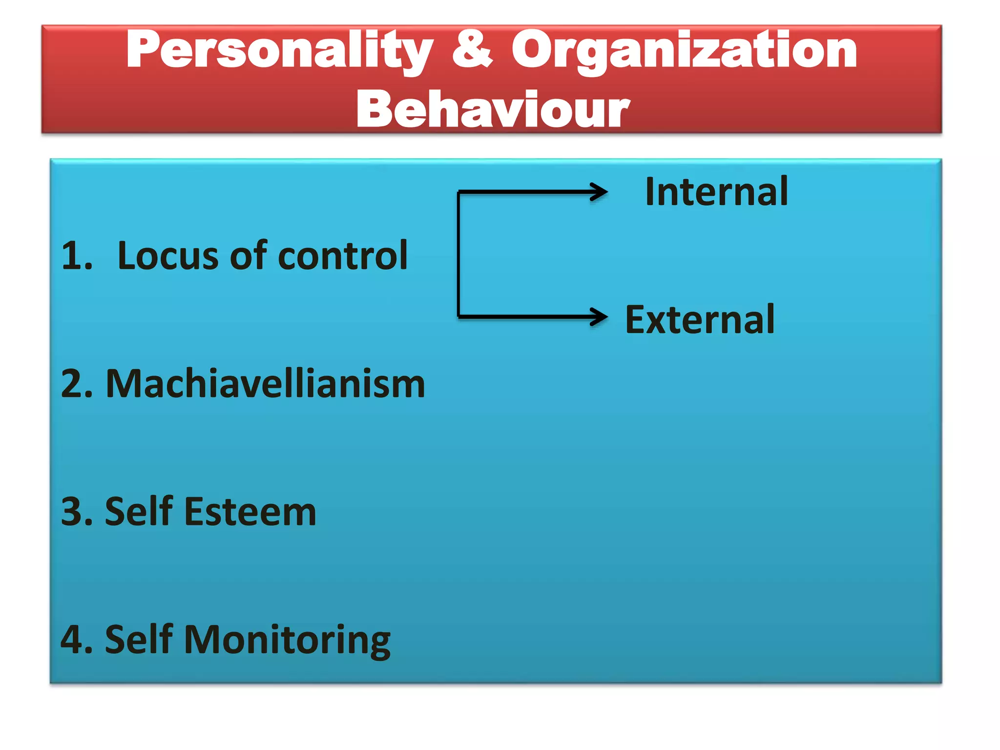 01 personality & organization behaviour | PPTX