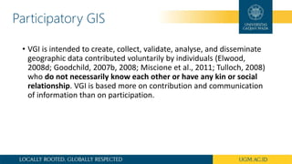 Lecture 7: Participatory GIS for Disaster Management | PPT