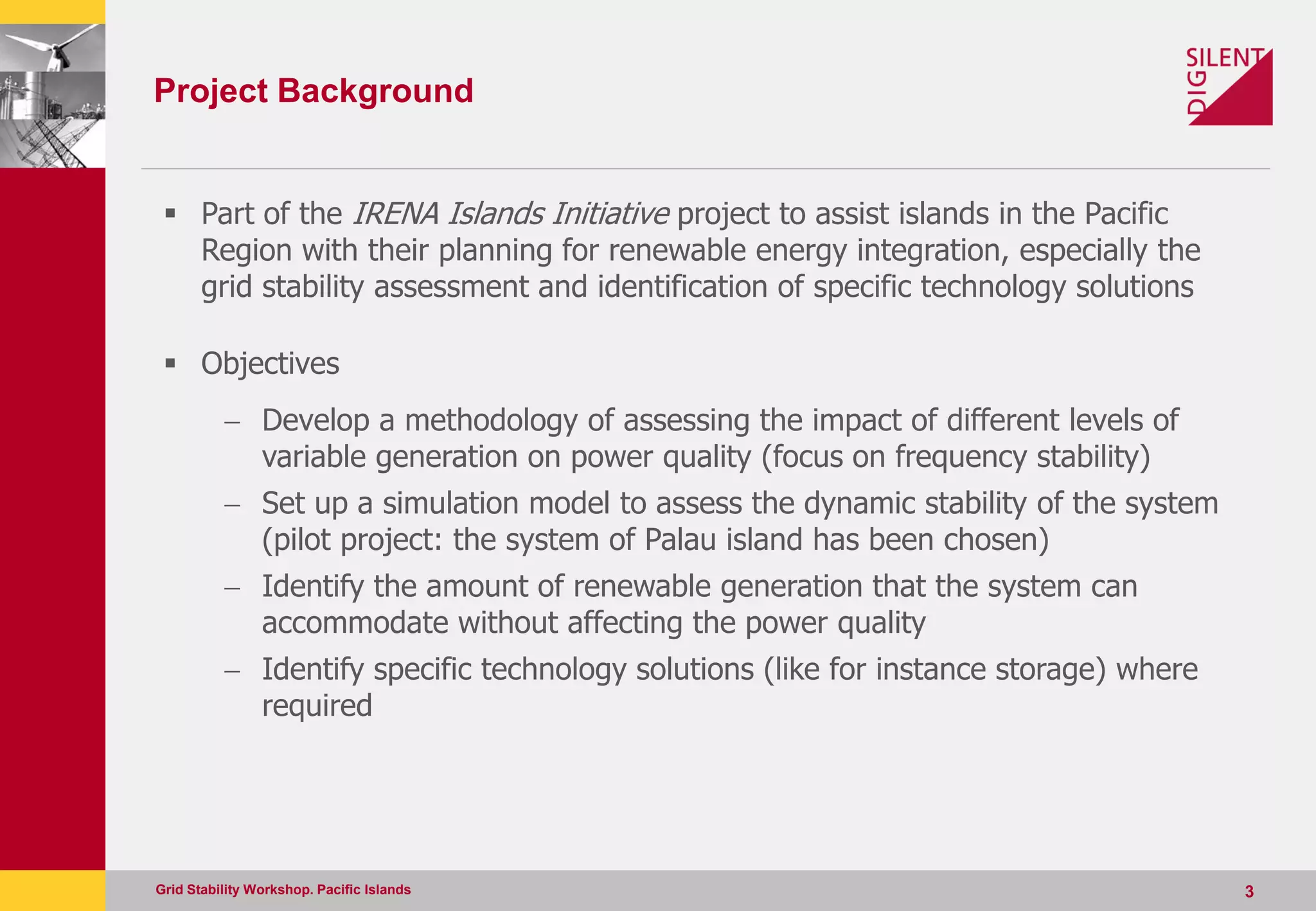 DigSILENT PF - 01 pilot project palau | PDF