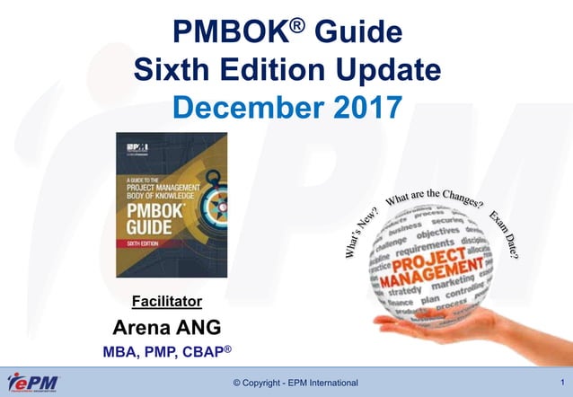 PMBOK® Guide Sixth Edition Update | PPTX