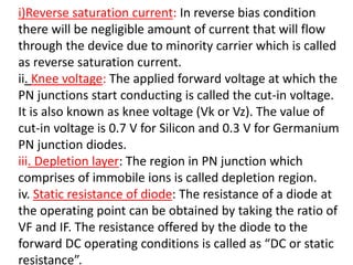 01 pn junction diode characteristics prp | PPTX