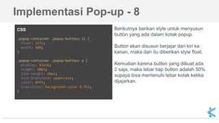 CSS Eksperimen - 05-1 Popup Konfirmasi | PPTX