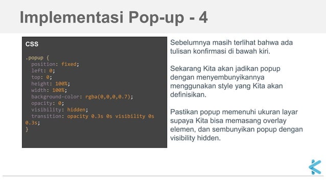 CSS Eksperimen - 05-1 Popup Konfirmasi | PPTX