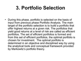 Introduction portfolio management | PPT