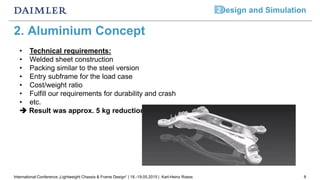 Daimler presents the lightest of its kind rear axle subframe of the new ...