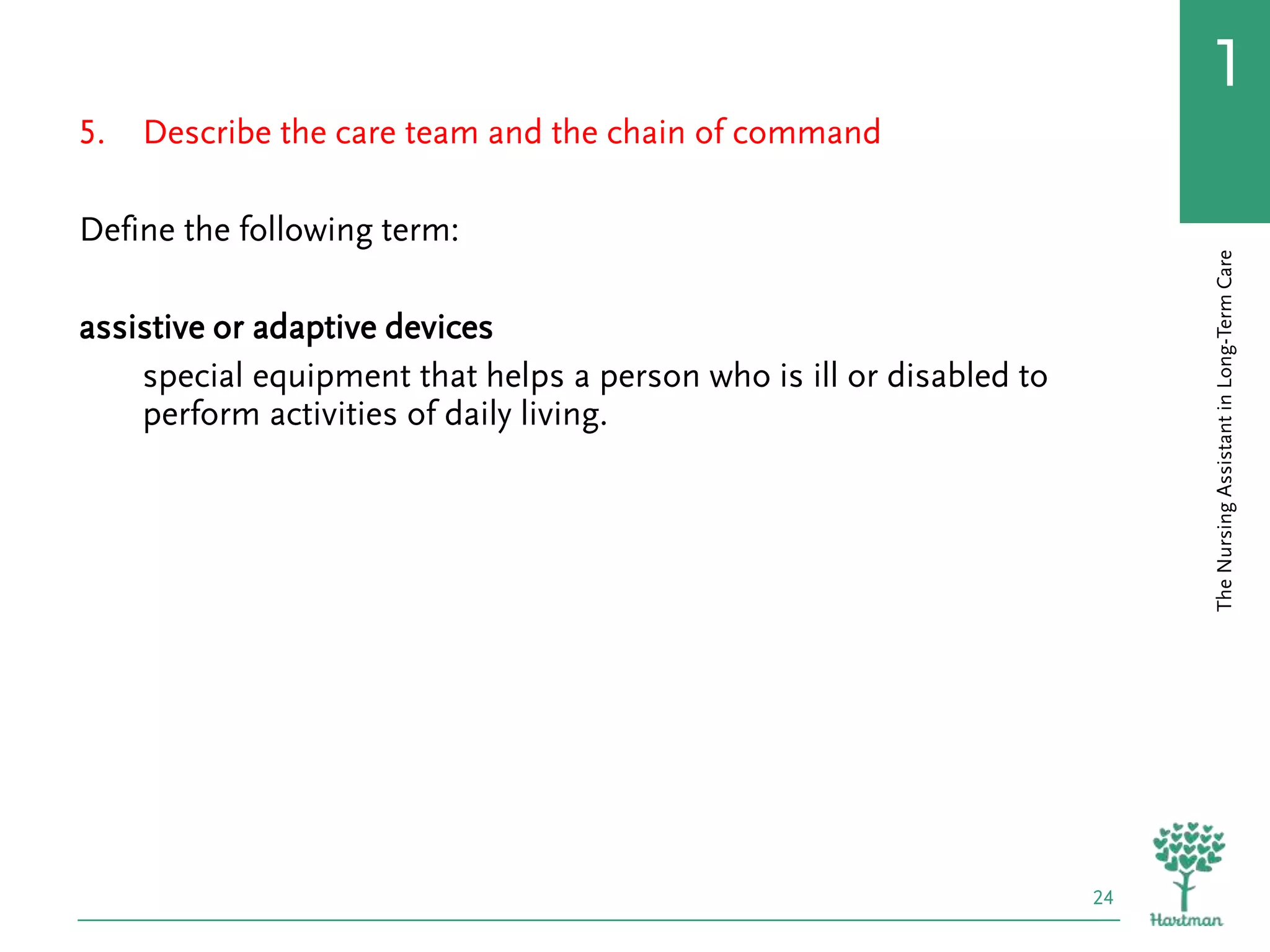 01 ppt hartman's nursing assistant care the basics 5e | PPTX
