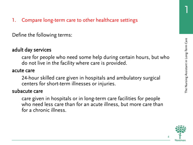 01 ppt hartman's nursing assistant care the basics 5e | PPTX | Health ...
