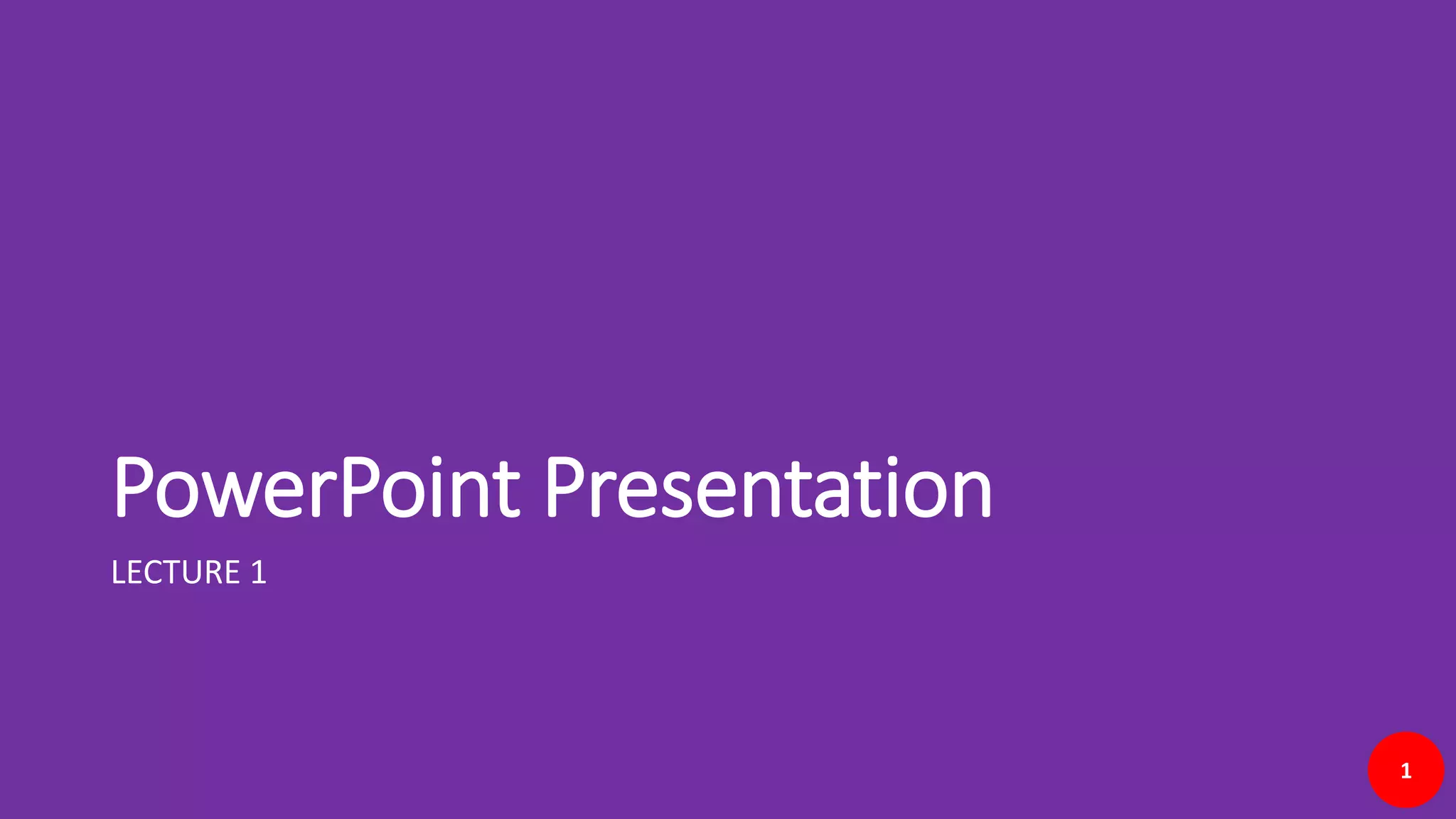 PowerPoint Presentation Part 1 | PPTX