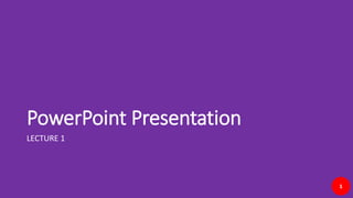 PowerPoint Presentation Part 1 | PPTX