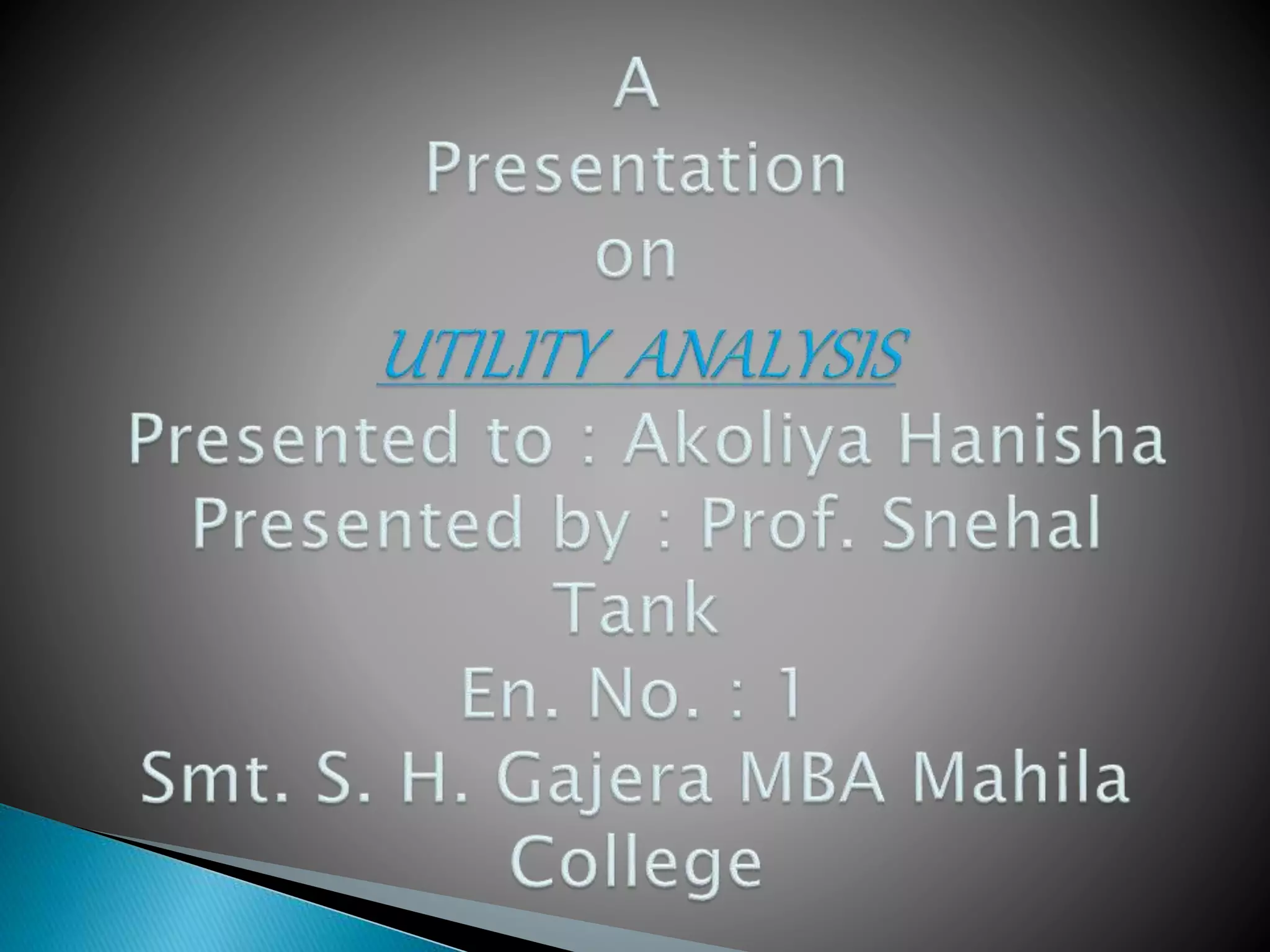 total and marginal utility | PPTX