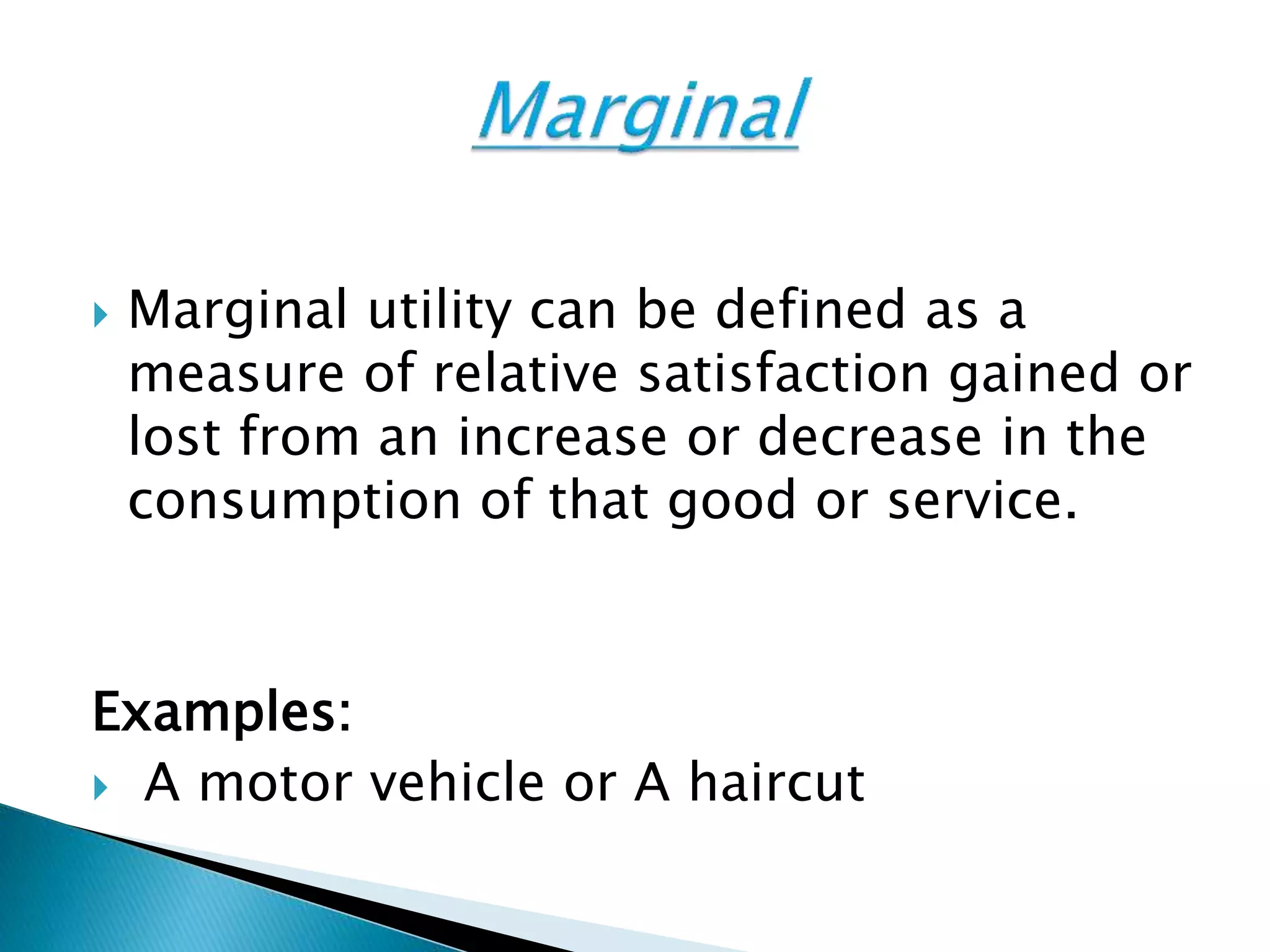 total and marginal utility | PPTX