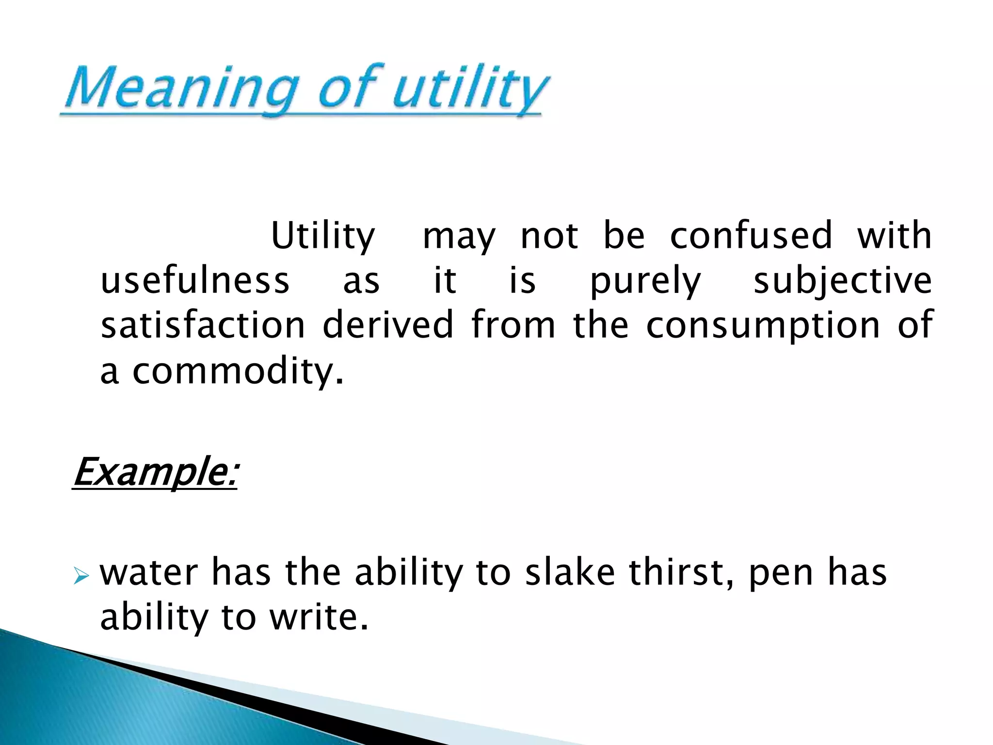 total and marginal utility | PPTX