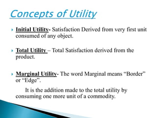 total and marginal utility | PPT