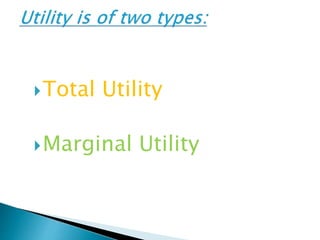total and marginal utility | PPTX