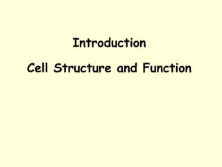 ppt on introduction to biochemistry and cell | PPT