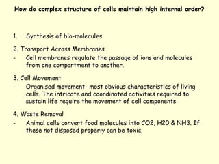 ppt on introduction to biochemistry and cell | PPT