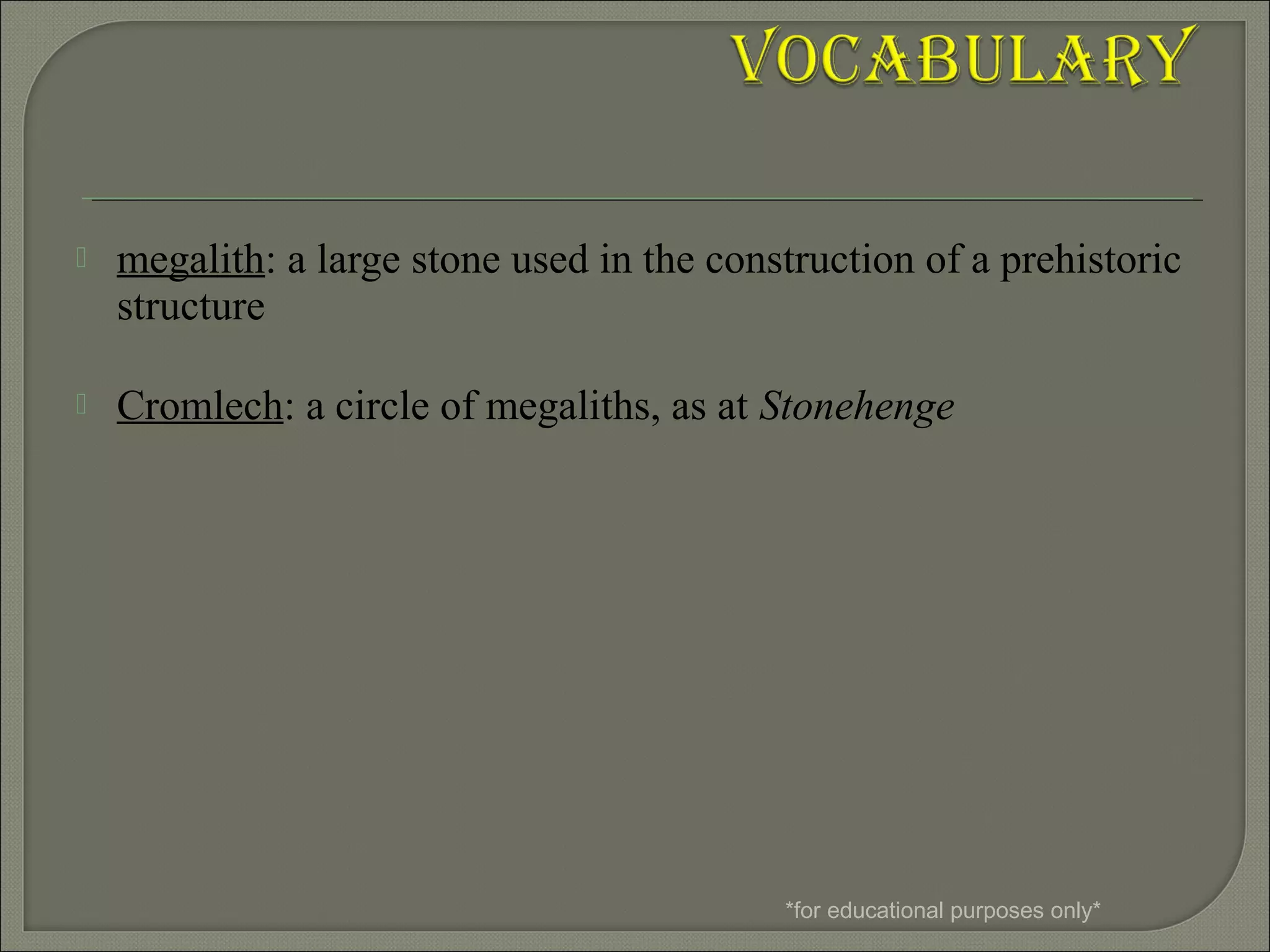 01 prehistoric architecture | PPT