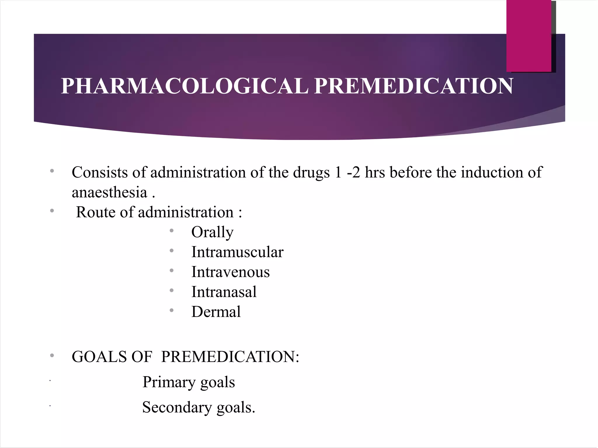 Premedication | PPT