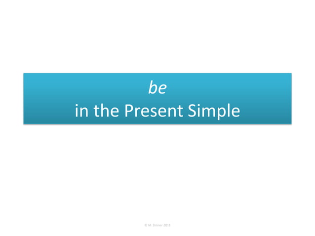 01 present simple-be do does | PPT