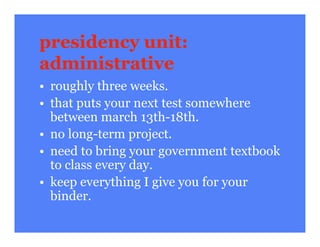 presidential roles | PDF