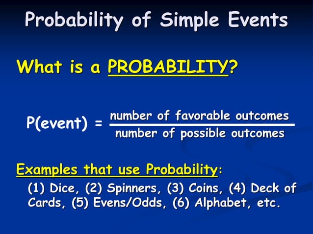 01_Probability of Simple Events.ppt